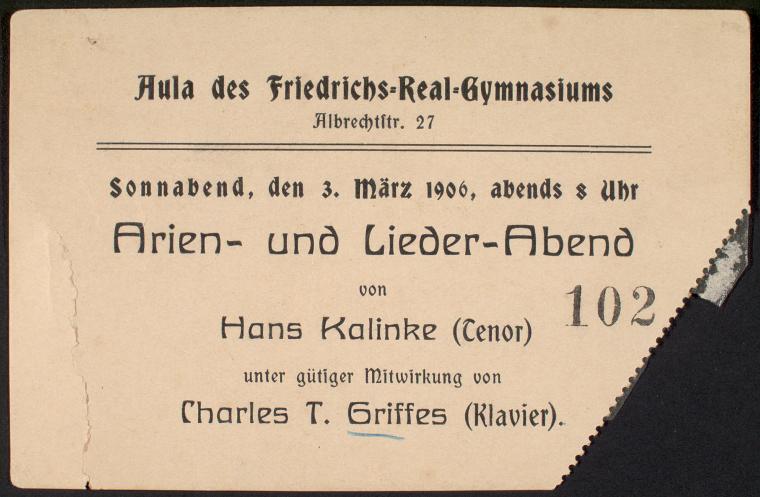 Ticket stub - NYPL Digital Collections