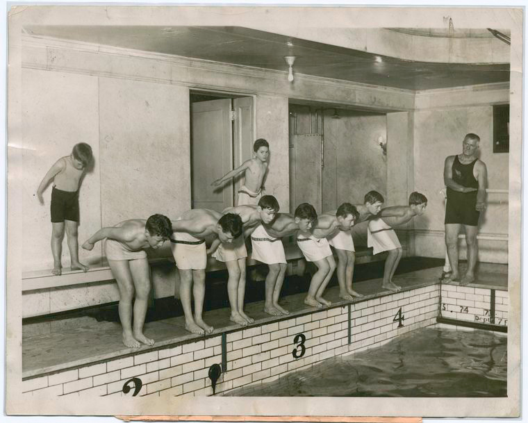 The Indoor Swimming Pool, New York Athletic Club - NYPL Digital Collections