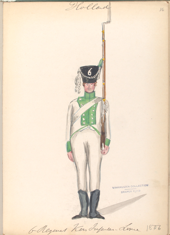 Holland. 6 Reg. Kon. Infanterie - Linie. 1806 - NYPL Digital Collections