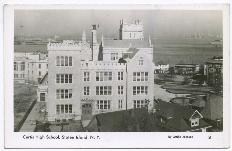 Curtis High School, Staten Island, N.Y. (New York Harbor and Manhattan ...