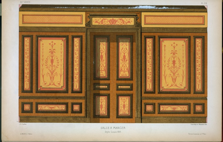 Salle à manger style Louis XVI - NYPL Digital Collections