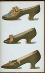 Three bronze shoes, the first worn on stage by the actress Miss Ada ...
