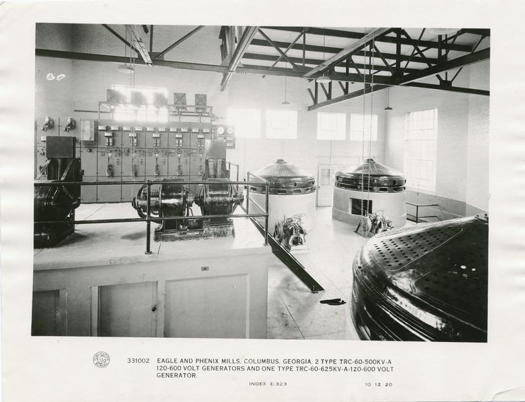 Eagle and Phenix Mills, Columbus, Georgia. 2 type TRC-60-500KV-A 120 ...