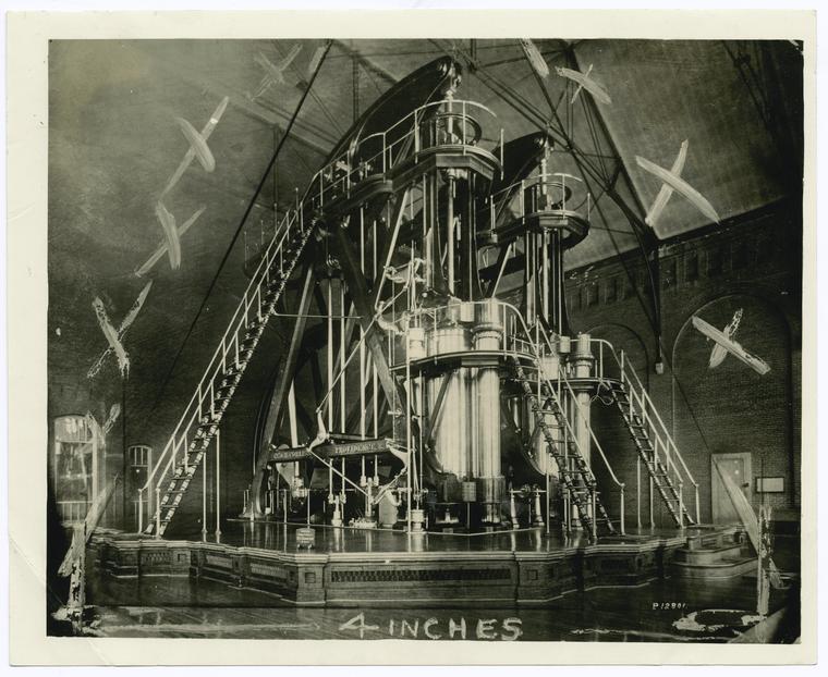 Huge engine built by Corliss for the Centennial Exposition, 1876 - NYPL ...