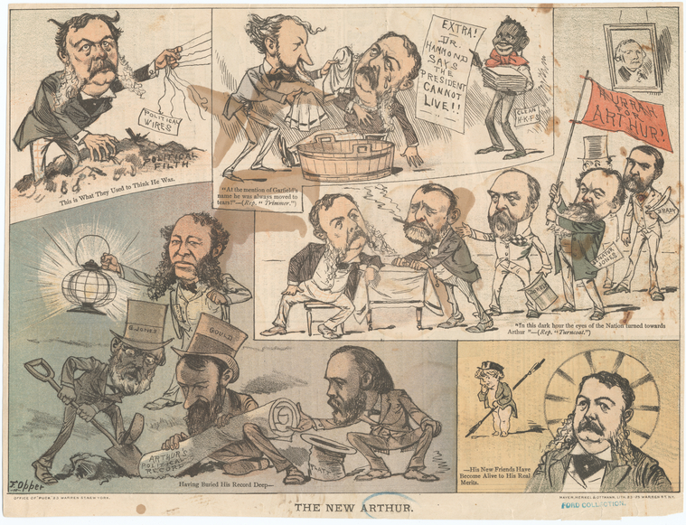 The New Arthur [Cartoons]. - NYPL Digital Collections