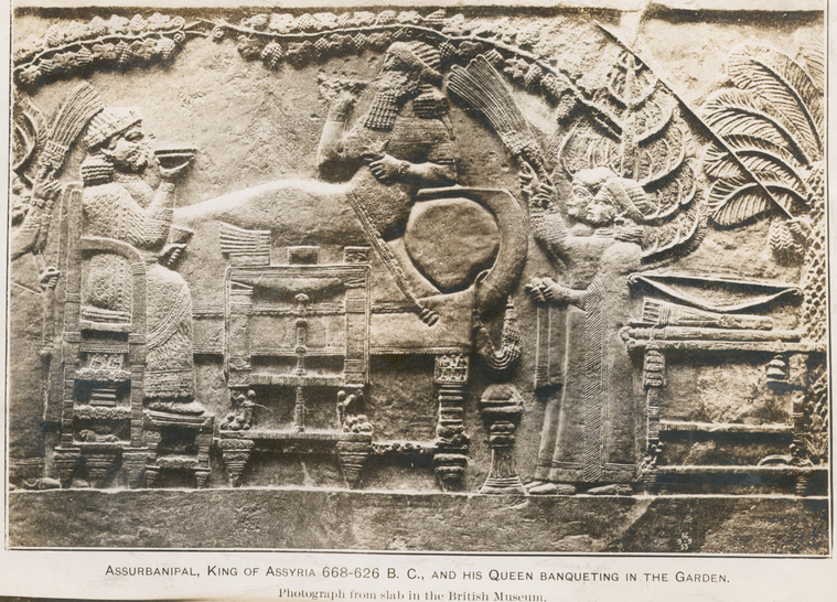 Assurbanipal Et Sa Reine Dans Le Jardin Un Prince éclairé
