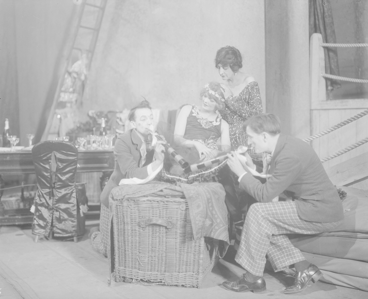 Margalo Gillmore (centre, seated) as Consuelo, Helen Westley (Zinida ...