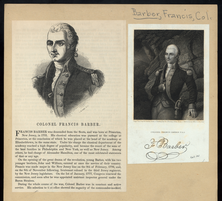 Colonel Francis Barber [a sheet with two portraits]. - NYPL Digital ...