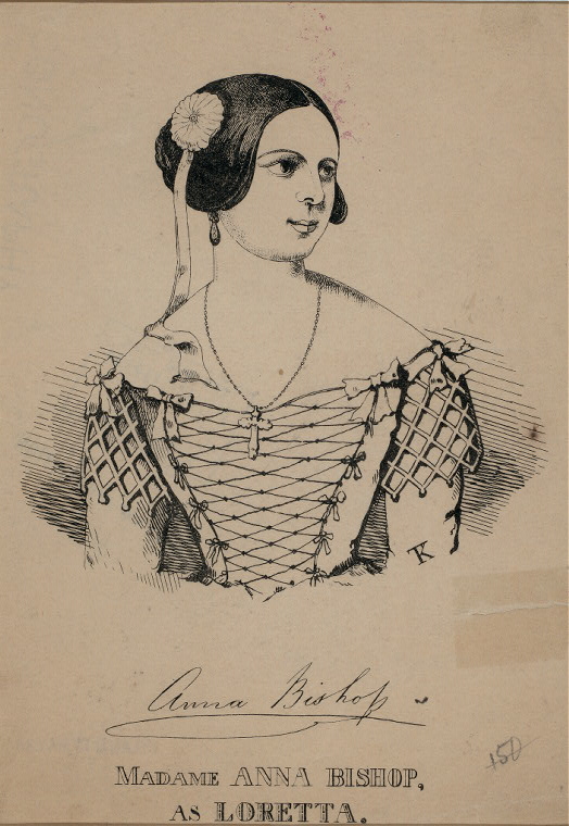 Madame Anna Bishop, as Loretta - NYPL Digital Collections