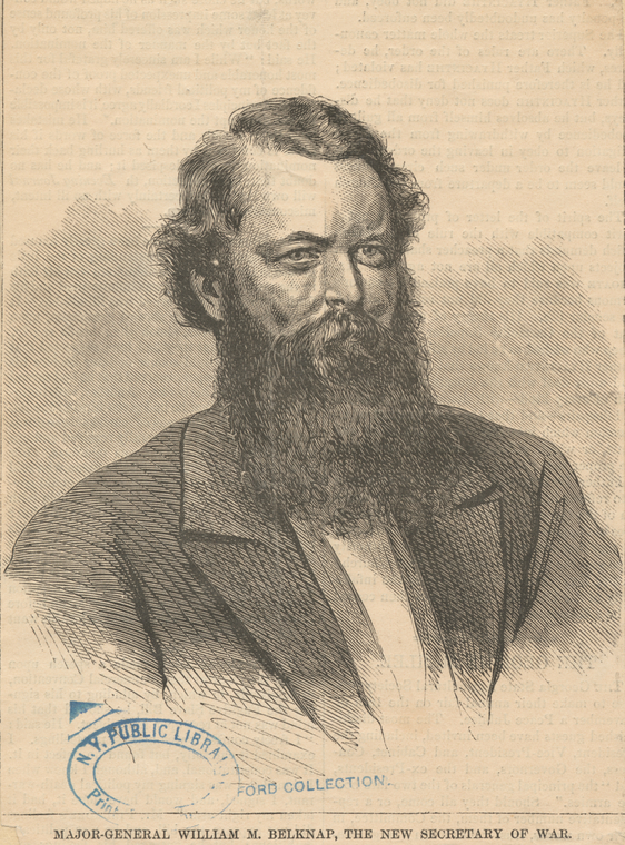 Major-General William M. [i.e. W.] Belknap, the new Secretary of War ...
