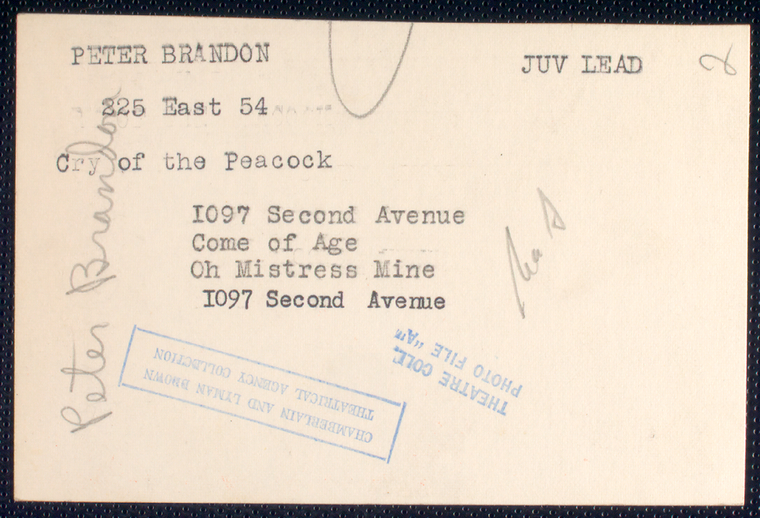 Peter Brandon - NYPL Digital Collections