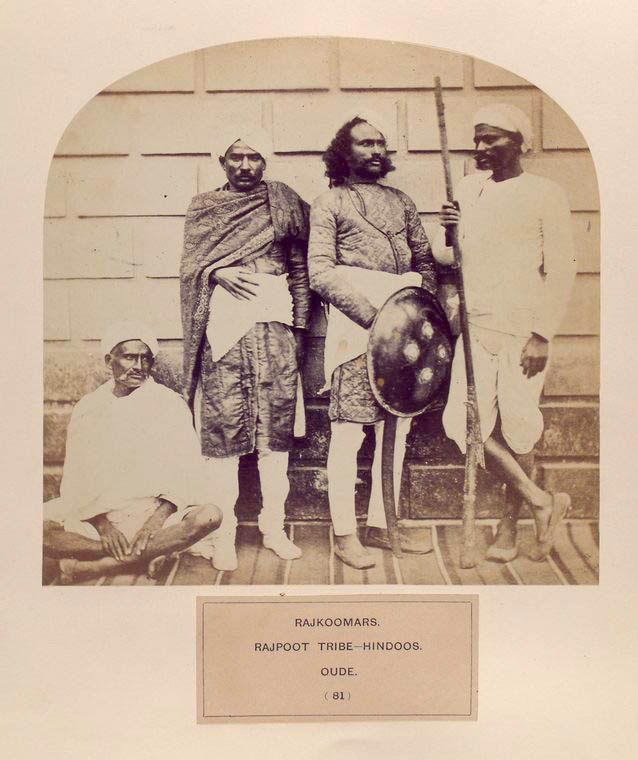 Rajkoomars, Rajpoot tribe, Hindoos, Oude. - NYPL Digital Collections