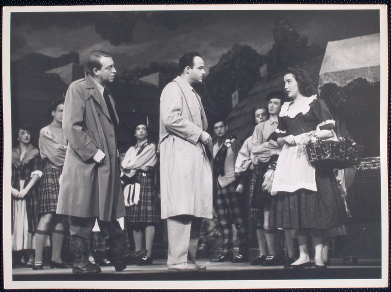 Scene from the stage production Brigadoon - NYPL Digital Collections
