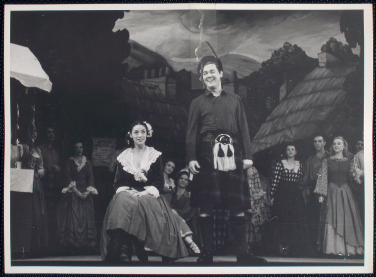 Scene from the stage production Brigadoon - NYPL Digital Collections