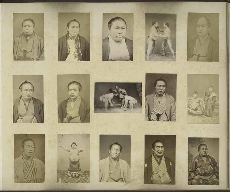 Sumo Wrestlers - NYPL Digital Collections