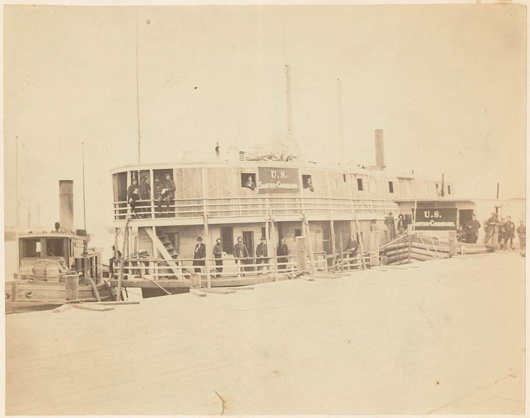 Hospital Steamer ‘Red Rover’ - NYPL Digital Collections