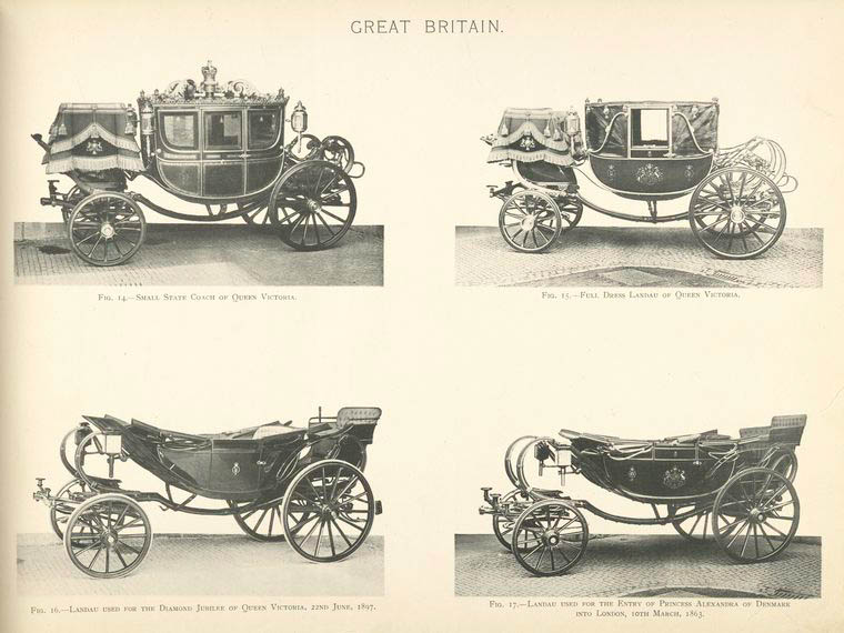 Fig. 14. - Small state coach of Queen Victoria; Fig. 15. - Full dress ...