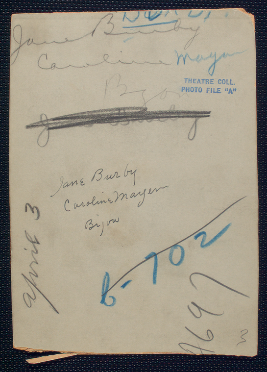 Jane Burby - NYPL Digital Collections