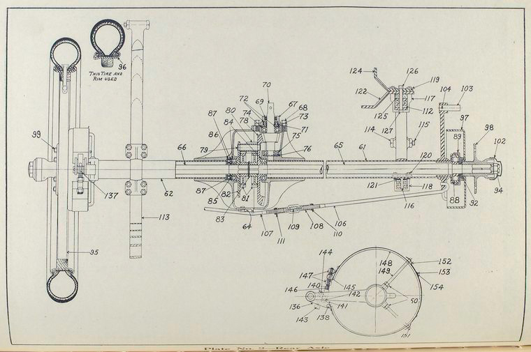 Plate No. 2 - Rear axle [Drawing]. - NYPL Digital Collections
