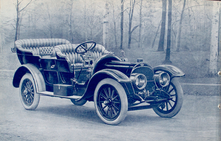 [The Royal Tourist Model "M" Car (front view).] - NYPL Digital Collections