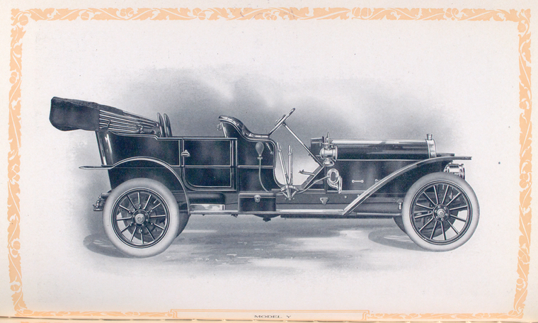 Model Y; The six-cylinder Model Y Touring car. - NYPL Digital Collections