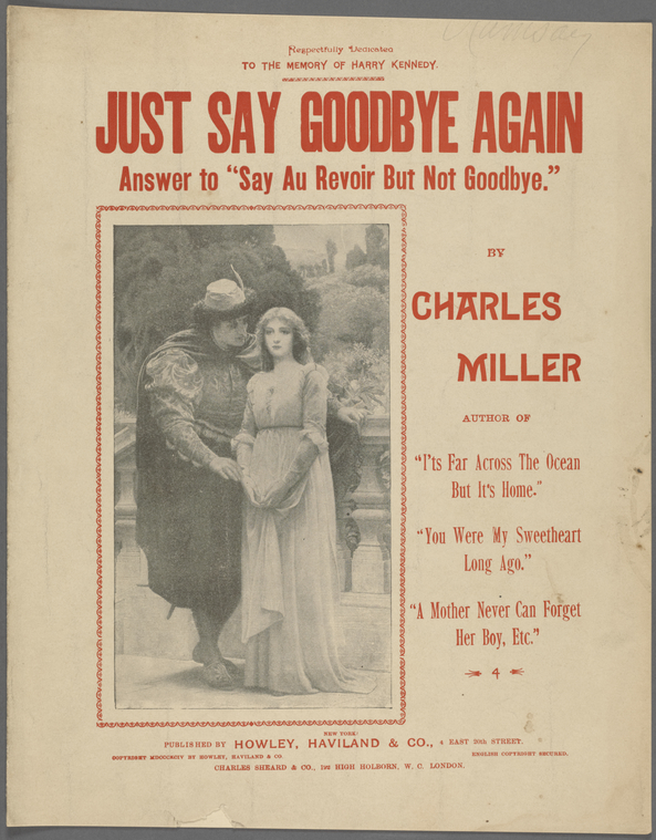 Just say goodbye again - NYPL Digital Collections