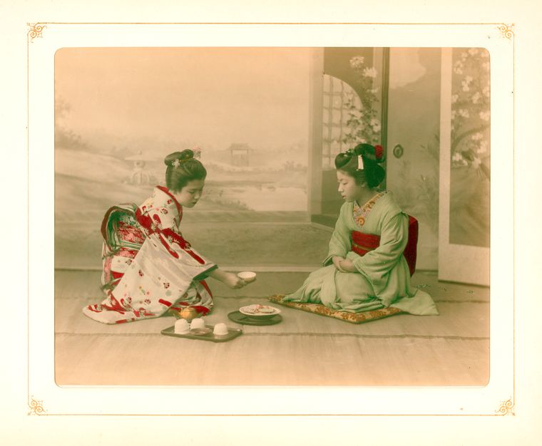 Women Serving Tea - NYPL Digital Collections