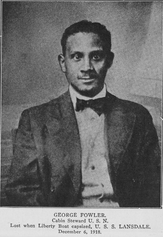 George Fowler; Cabin steward U.S.N; Lost when Liberty boat capsized, U ...