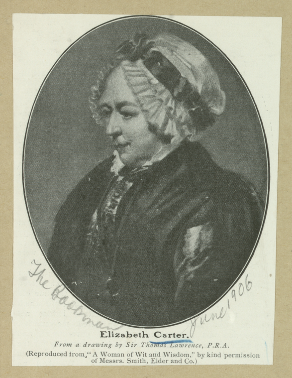 Elizabeth Carter. - NYPL Digital Collections