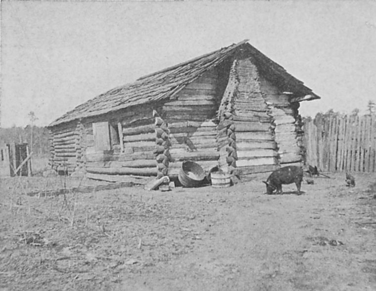 Evolution of the Negro home; Slave - cabins, Southern United States ...