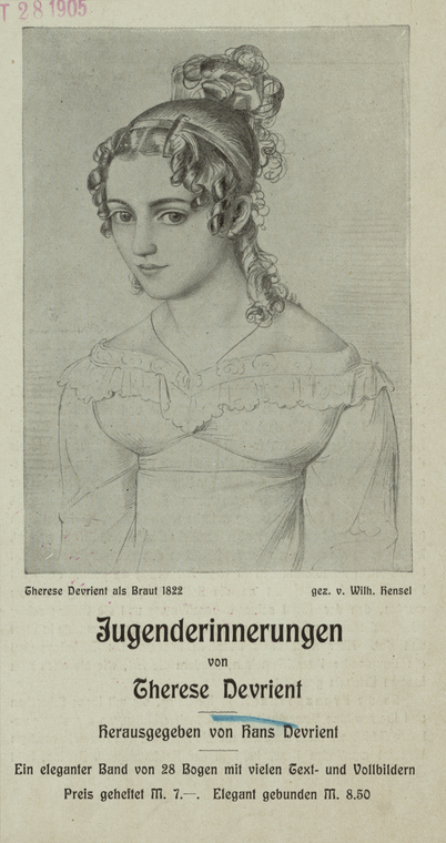 Therese Devrient. - NYPL Digital Collections