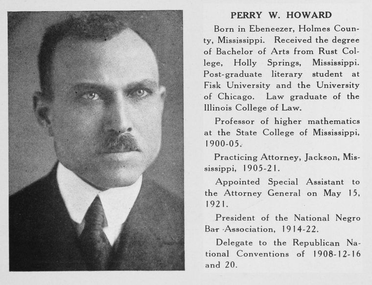 Perry W. Howard. - NYPL Digital Collections