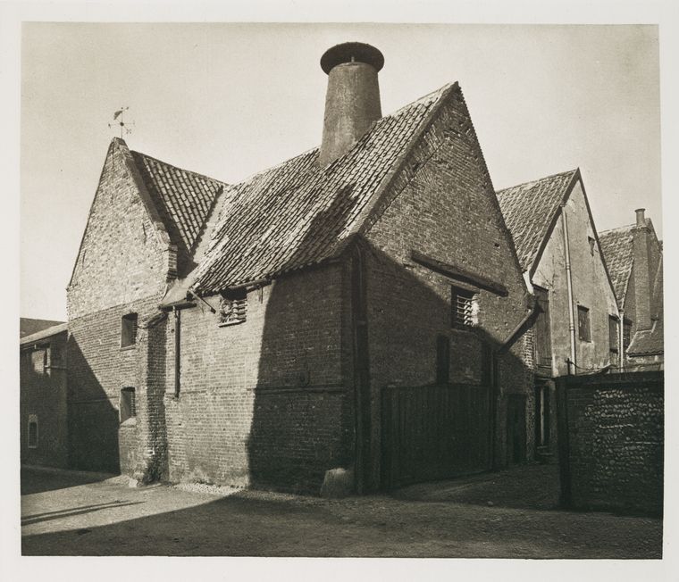 View of the former Factory Buildings now used as a malt-kiln, shewing ...