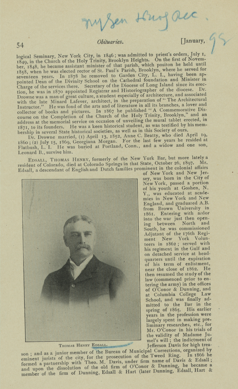 Thomas Henry Edsall. - NYPL Digital Collections