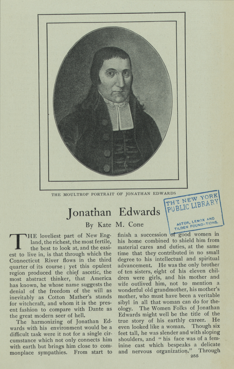 Jonathan Edwards. - NYPL Digital Collections