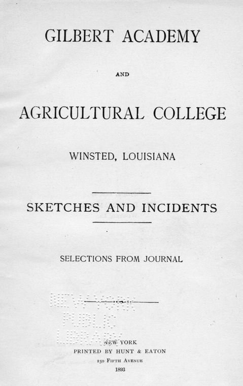Gilbert Academy and Agricultural College - NYPL Digital Collections