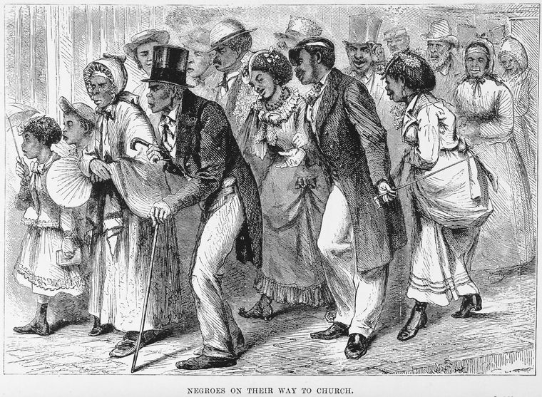 Negroes on their way to church. - NYPL Digital Collections