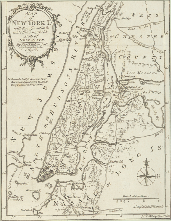 Map of New York I. : with the adjacent rocks and other remarkable parts ...