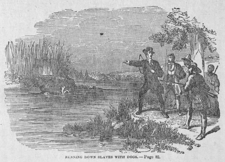 Running down slaves with dogs.-page 82. - NYPL Digital Collections