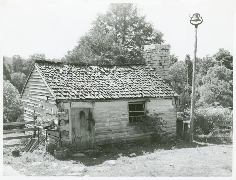 Former slave quarters now used as milk house on farm near Bardstown ...