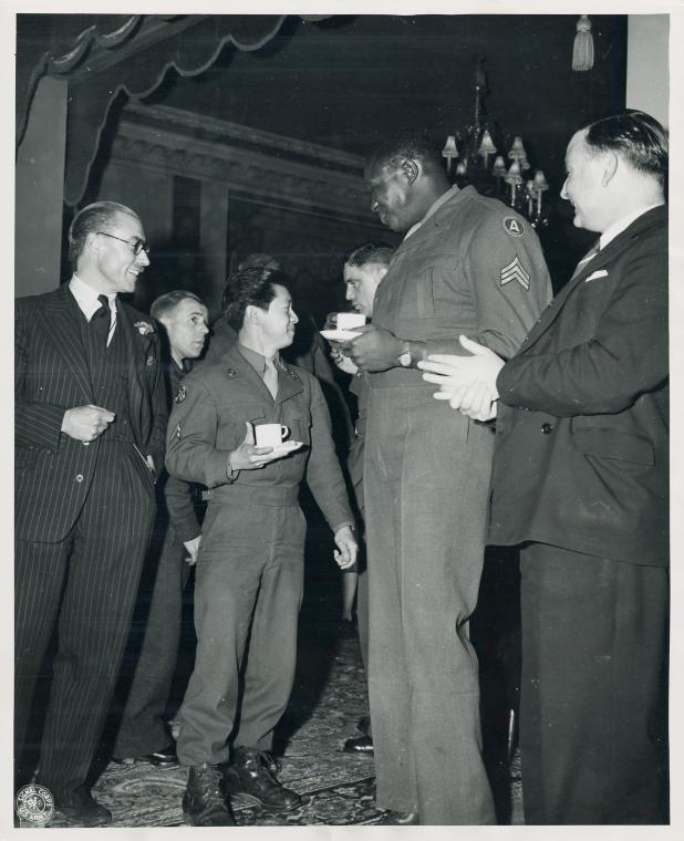 U.S. Army boxers in England - NYPL Digital Collections