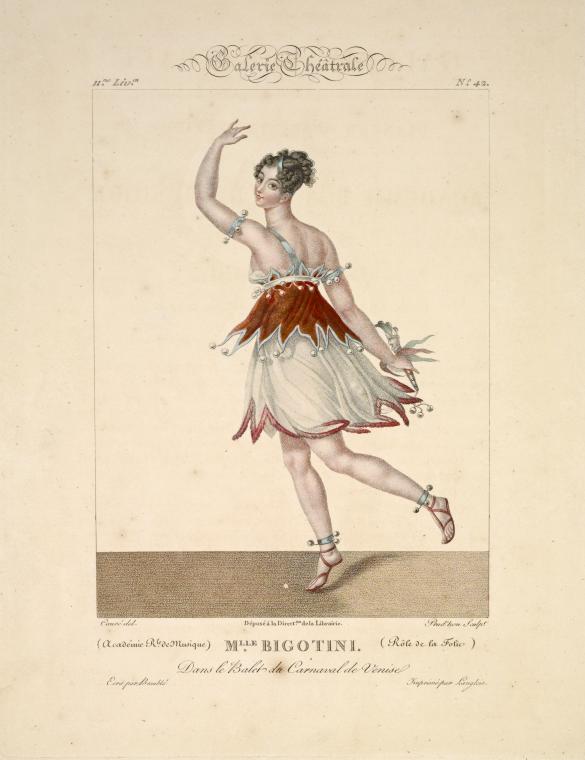 Mlle. Bigotini rôle de la folie dans le balet du Carnaval de Venise ...