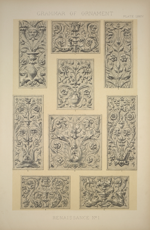 Renaissance Ornament no. 1: Renaissance ornaments in relief, from ...