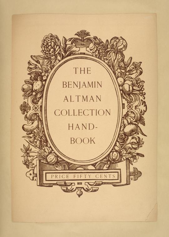 The Benjamin Altman collection hand-book - NYPL Digital Collections
