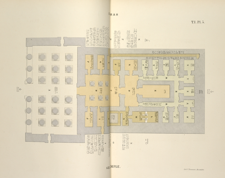 Denderah. Grand temple. - NYPL Digital Collections