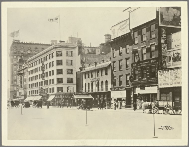 West 42nd Street - Times Square (looking south) - NYPL Digital Collections