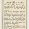 Anna May Wong - NYPL Digital Collections