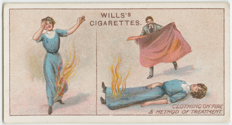 Clothing on fire. - NYPL Digital Collections