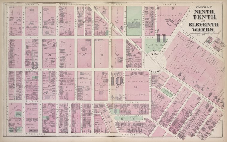Parts of Ninth, Tenth, and Eleventh Wards. - NYPL Digital Collections