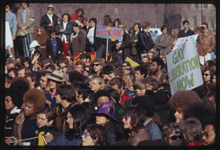 Gay rights demonstration, Albany, New York, 1971 - NYPL Digital Collections